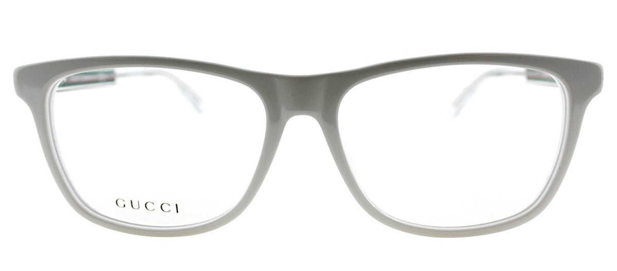 Gucci GG 3725 Rectangle Plastic Eyeglasses - White – Glassandlens