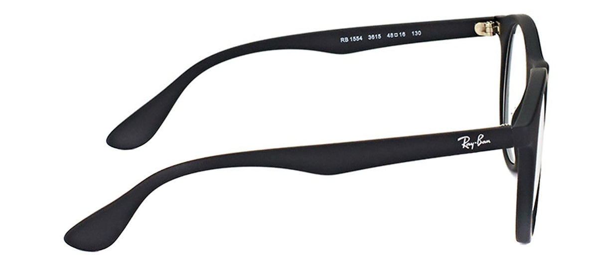 Ray-Ban RY 1554 Round Plastic Eyeglasses - Rubber Black – Glassandlens
